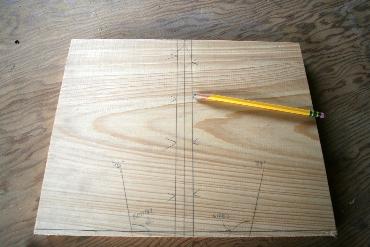 1. Measure bottom and side bevels on bow transom. | Steven Jay Sanford
