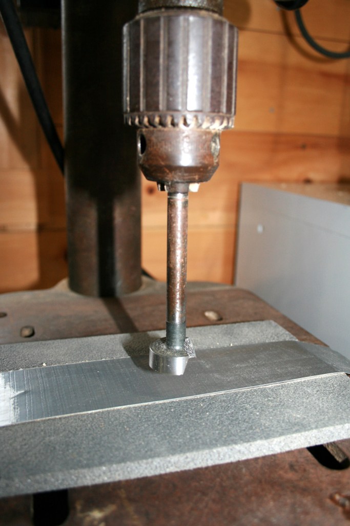 24 – Pad table and set depth on 1 inch Forstner bit. | Steven Jay Sanford