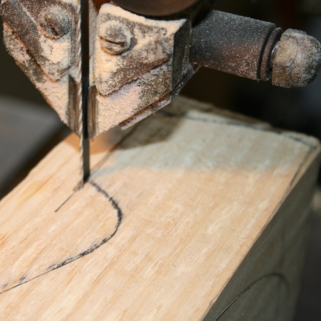 6 – Saw profile. Saw neck elevation first. | Steven Jay Sanford